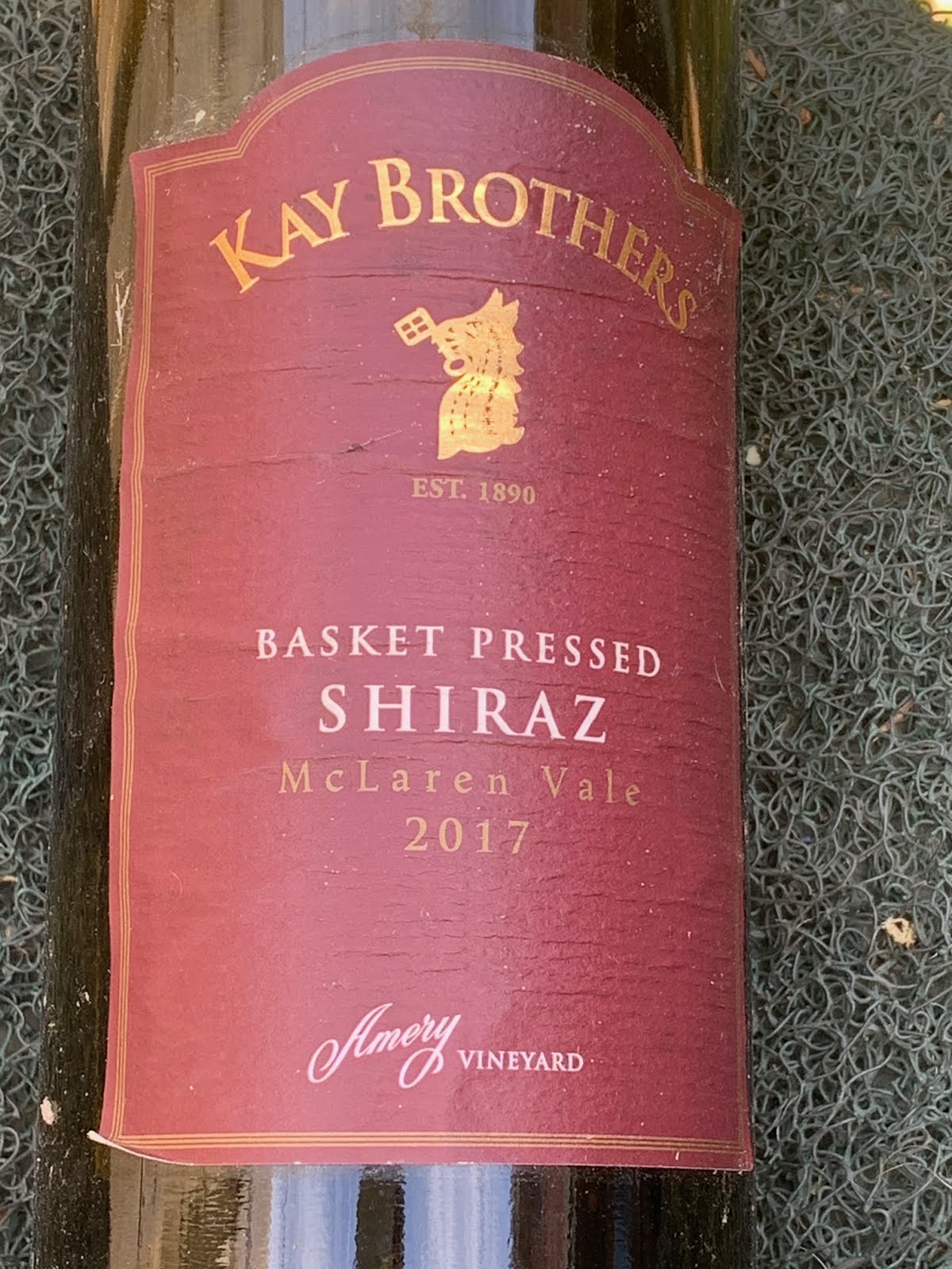 I Drink Red Wines: Kay Brothers Basket Pressed Shiraz 2017 McLaren Vale SA