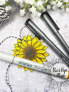 Blank Page Muse: Guest Designer Tracy Ware~ Sunflowers & Stencils!