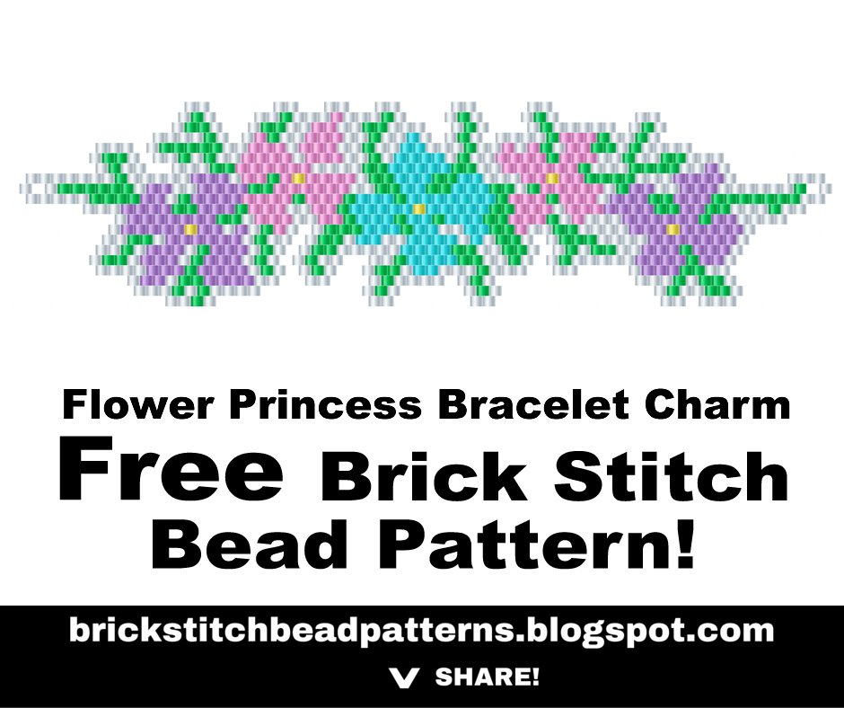 Brick Stitch Bead Patterns Journal: Flower Princess Brick Stitch Beaded ...