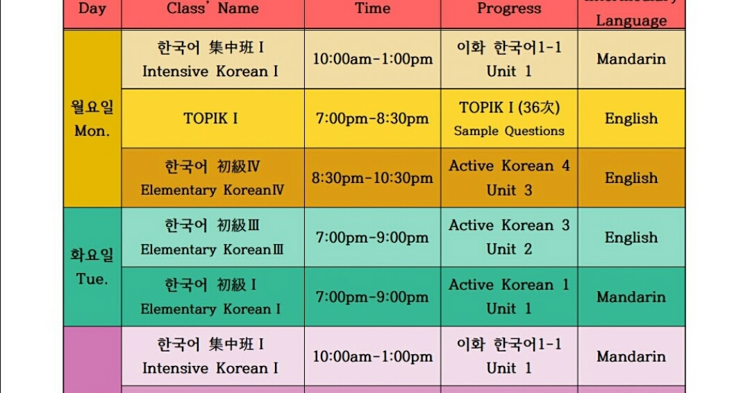 RS 韓語敎育專門學院 /RS 한국어 학원/ RS Korean님의 블로그: RS 한국어 교육 전문 학원 수업 현황 學堂現況 ...