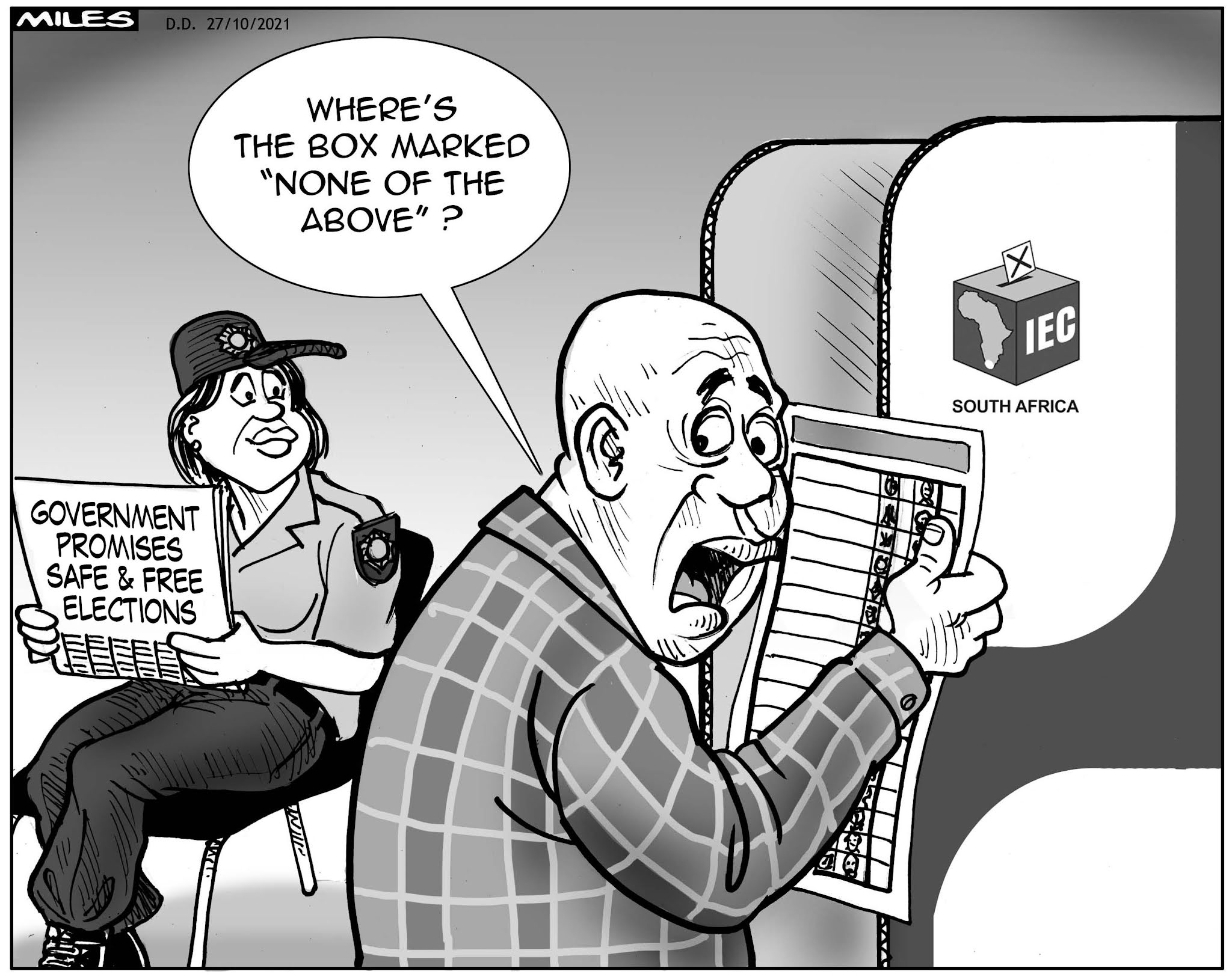 Cartoons by Miles: Ballot boxes