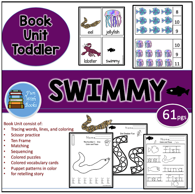 SWIMMY TODDLER BOOK UNIT ~ Book Units by Lynn