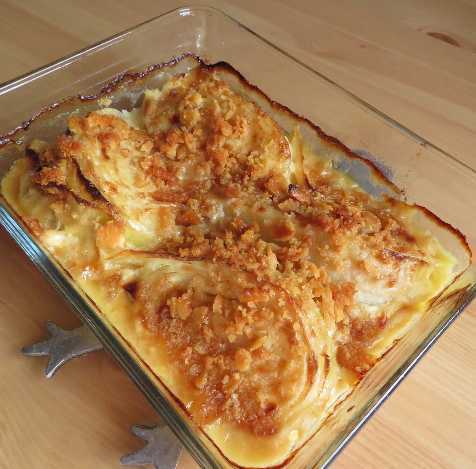 Cabbage, Cheese & Mustard Gratin for two | The English Kitchen