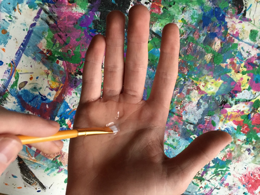 Mini Monets and Mommies: Glitter Handprint Art for Kids