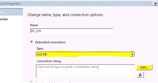Talk To Anup How To Use Csv File As Data Source In Ssrs Report