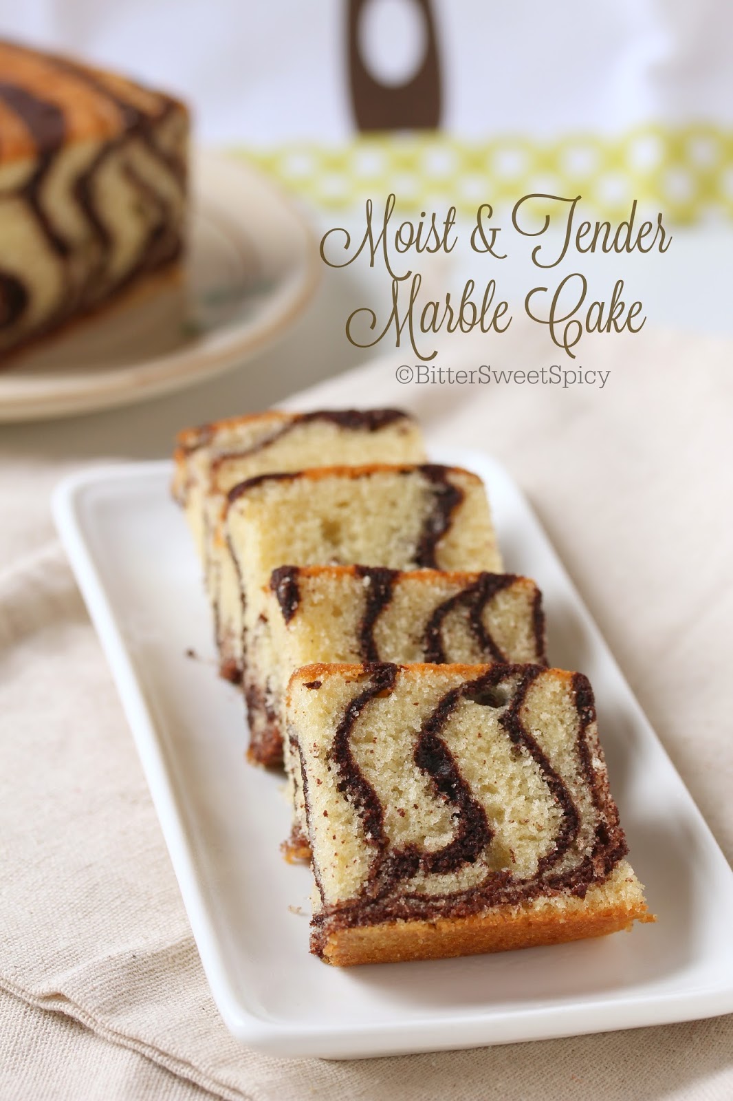 BitterSweetSpicy: Moist & Tender Marble Cake... again