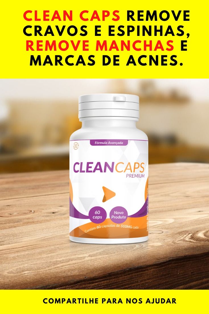 → Clean Caps Remove Cravos e Espinhas, Remove Manchas e Marcas De Acnes ...