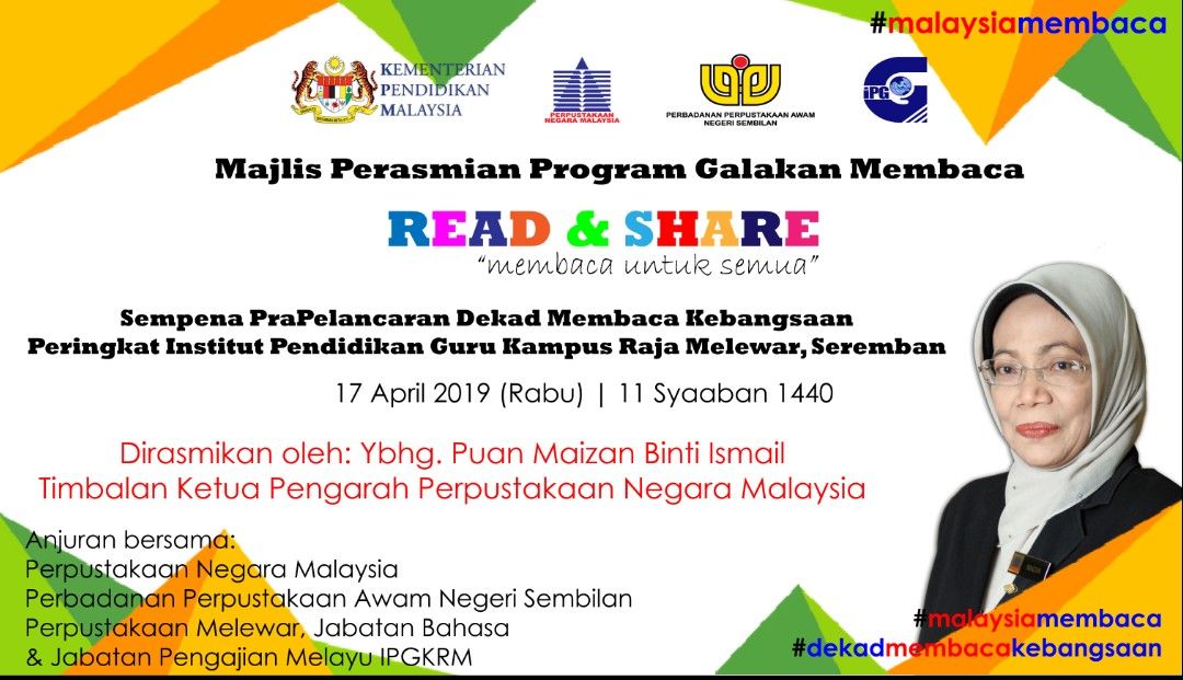 UNIT LDP IPGKRM, SEREMBAN.: 17 April 2019 : Program Galakan Membaca ...