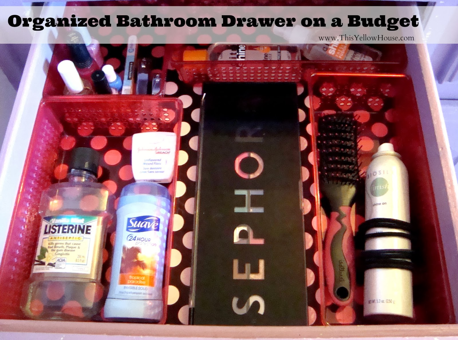 This Yellow House: Organizing my bathroom drawer