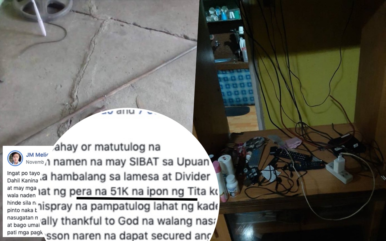 Panloloob sa isang bahay ibinahagi ng netizen: Panloloob sa isang bahay ibinahagi ng netizen: