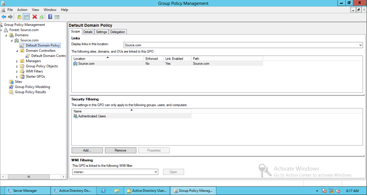 AD Shot Gyan: Group Policy Management Console in Windows 2012 Server