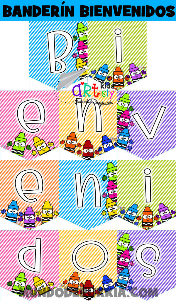 Banderines de Bienvenida | Mundo de Rukkia