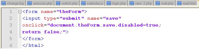 BlazzDa: Disable HTML BUTTON When Click