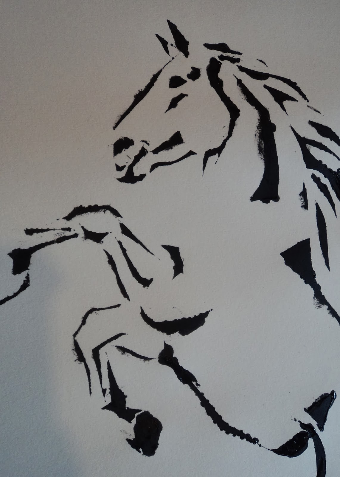 Kasha's Shed - all things print and beautiful: Paper stencil printing