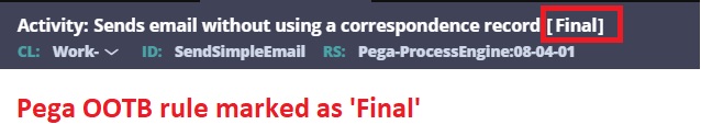Rule availability in pega | Pega Help | Case Management | Integration ...