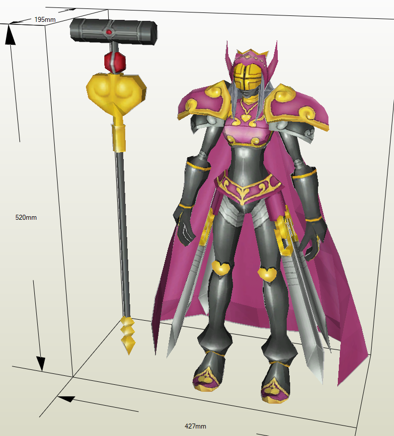 QueenChessmon (Papercraft)