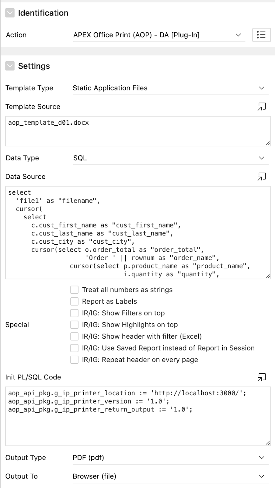 Dimitri Gielis Blog Oracle Application Express Apex Print Pdf From Oracle Apex To Local Or
