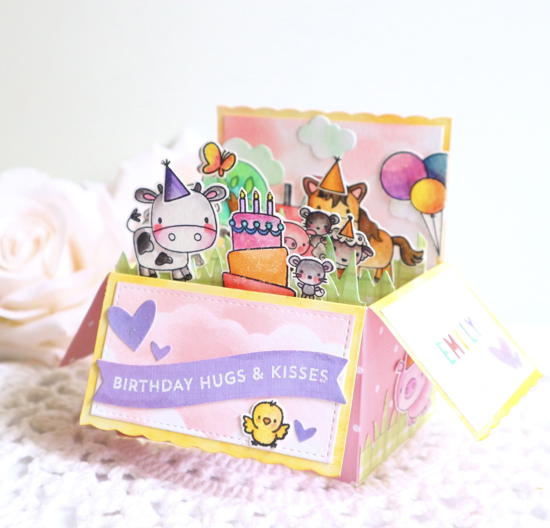 Pop-up box Birthday Card