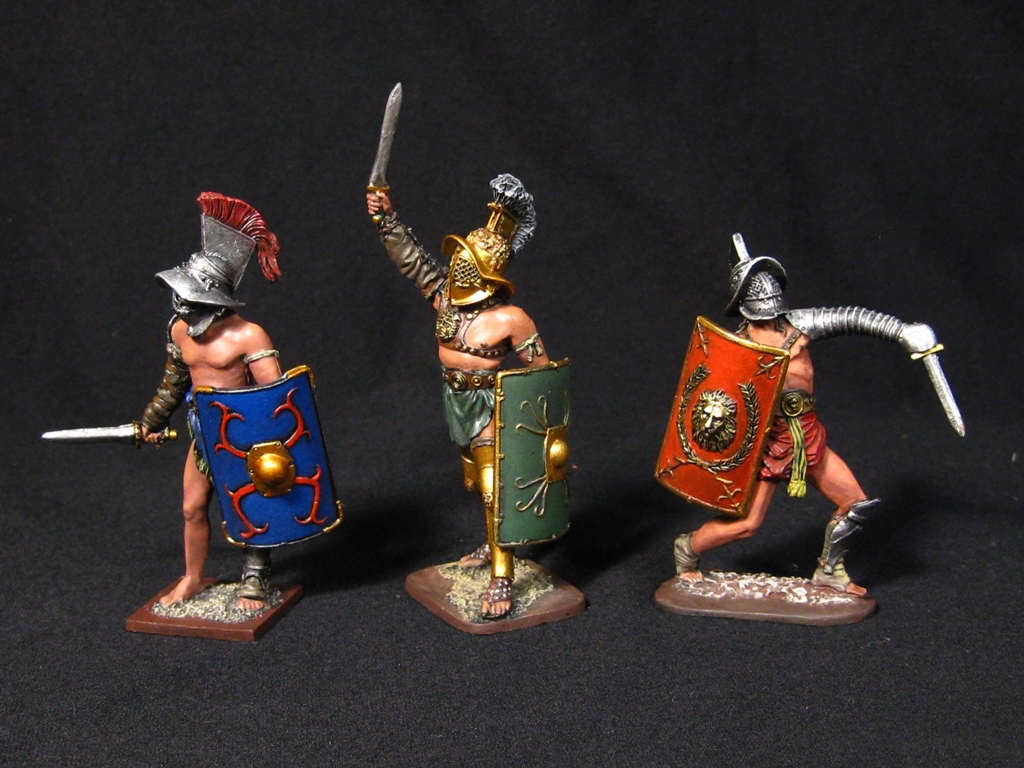 Biblicrafts: Lead Roman Gladiators 1:30 scale