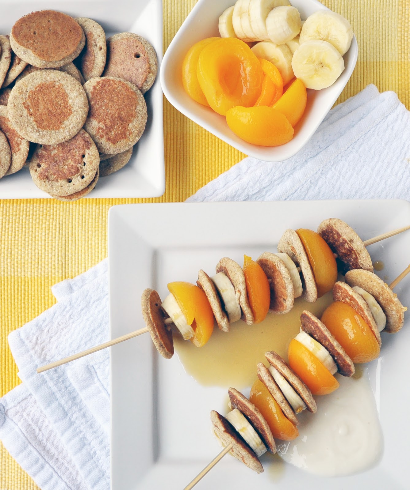 Buckwheat blini breakfast kebabs | including cake
