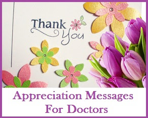 Appreciation Messages and Letters! : Appreciation Letter to Doctor