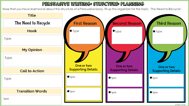 PERSUASIVE/ OPINION DIGITAL WRITING: THE GOOGLE SLIDES WAY - Classroom ...