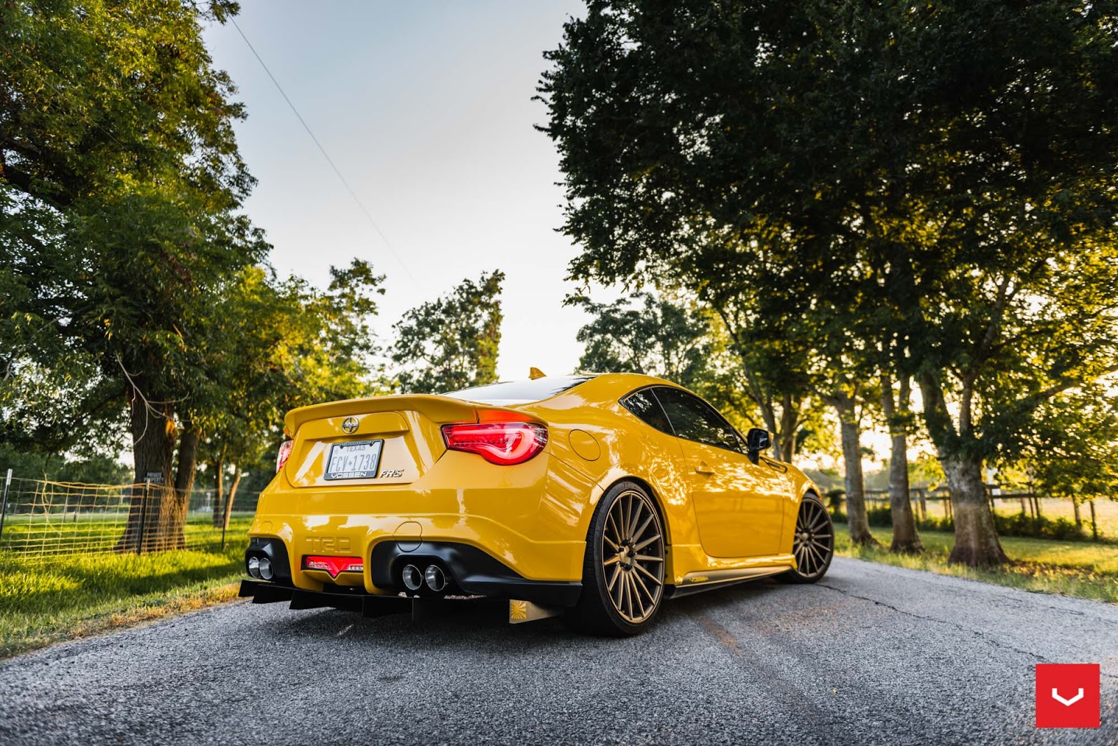 SouLSteer.com: Yellow Scion FR-S coupe with TRD Kit rides on Vossen Wheels