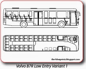 Vector Blueprints - Cars, Trucks, Busses and others: Volvo Bus - Vector ...