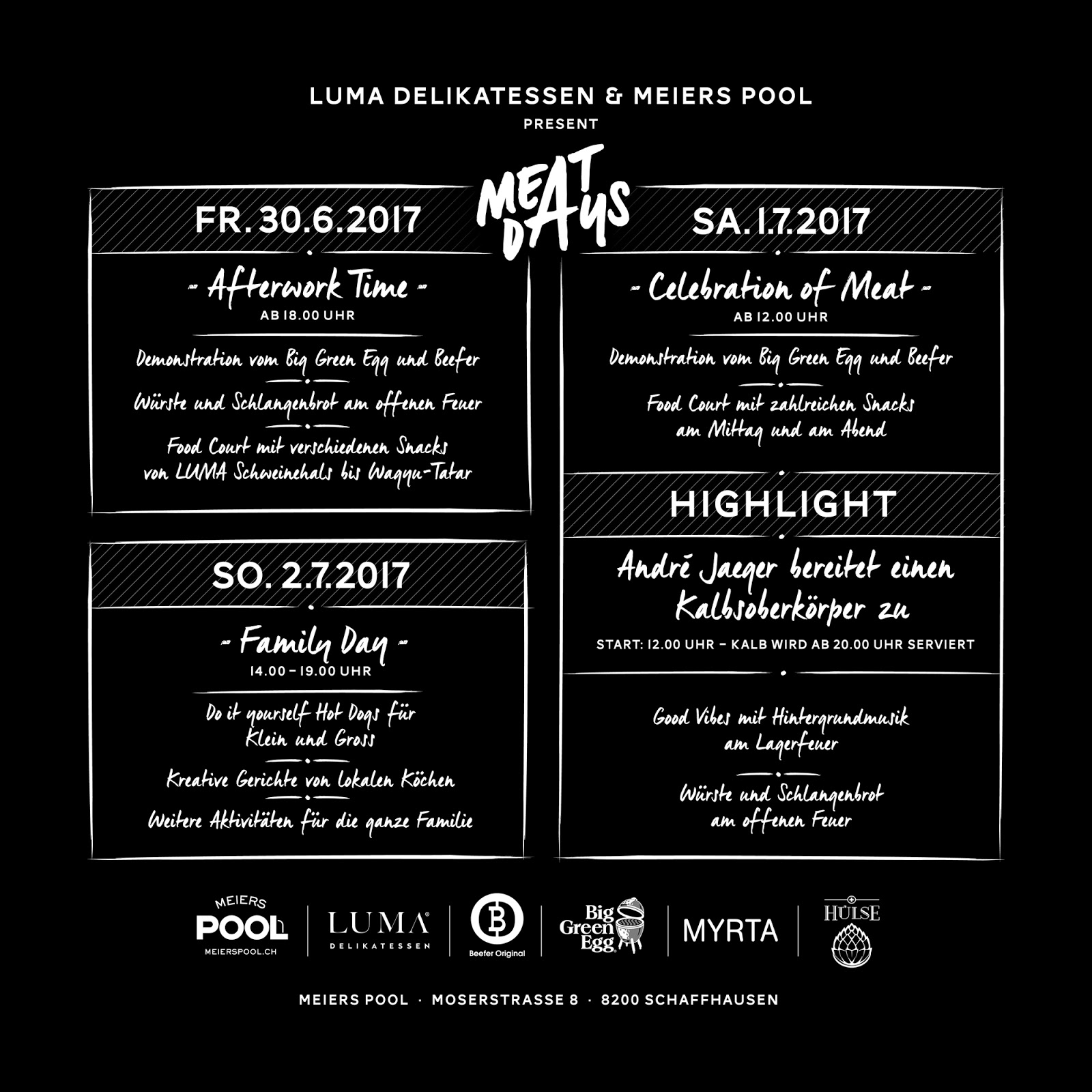 Schaffhausen: Meat Days in Meiers Pool Schaffhausen