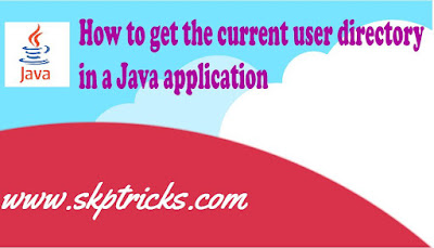 How to get the current user directory in a Java application | SKPTRICKS