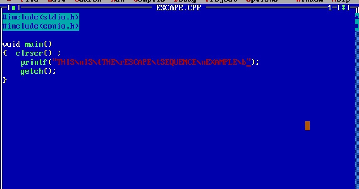 ESCAPE CHARACTERS OF C NON PRINTABLE CHARACTERS IN C escape-characters-of-c-non-printable-characters-in-c