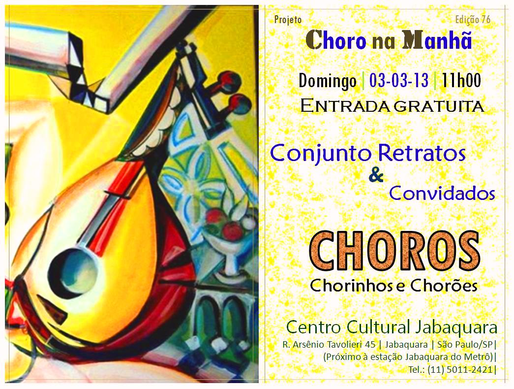 Cidade Sonora: Choros, Chorinhos e Chorões DE GRAÇA