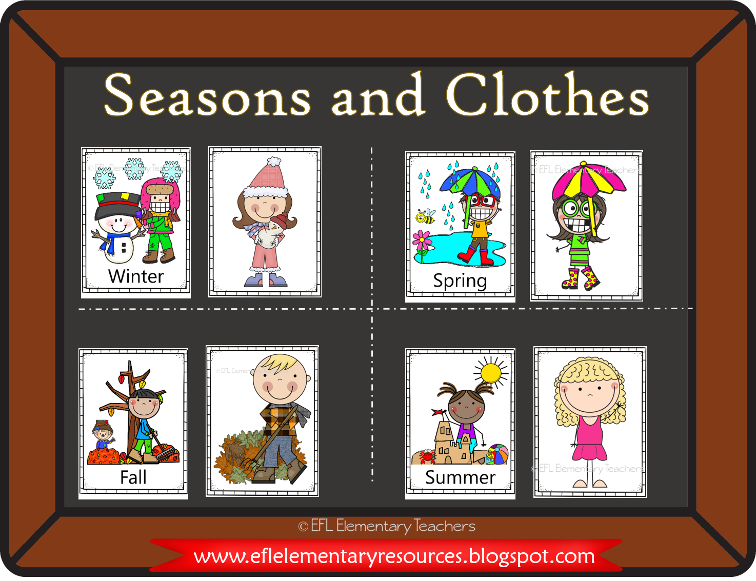 EFL Elementary Teachers: Seasons and Clothes