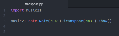 Python music21.note.Note().transpose():산을 붉게 물들이는 꽃