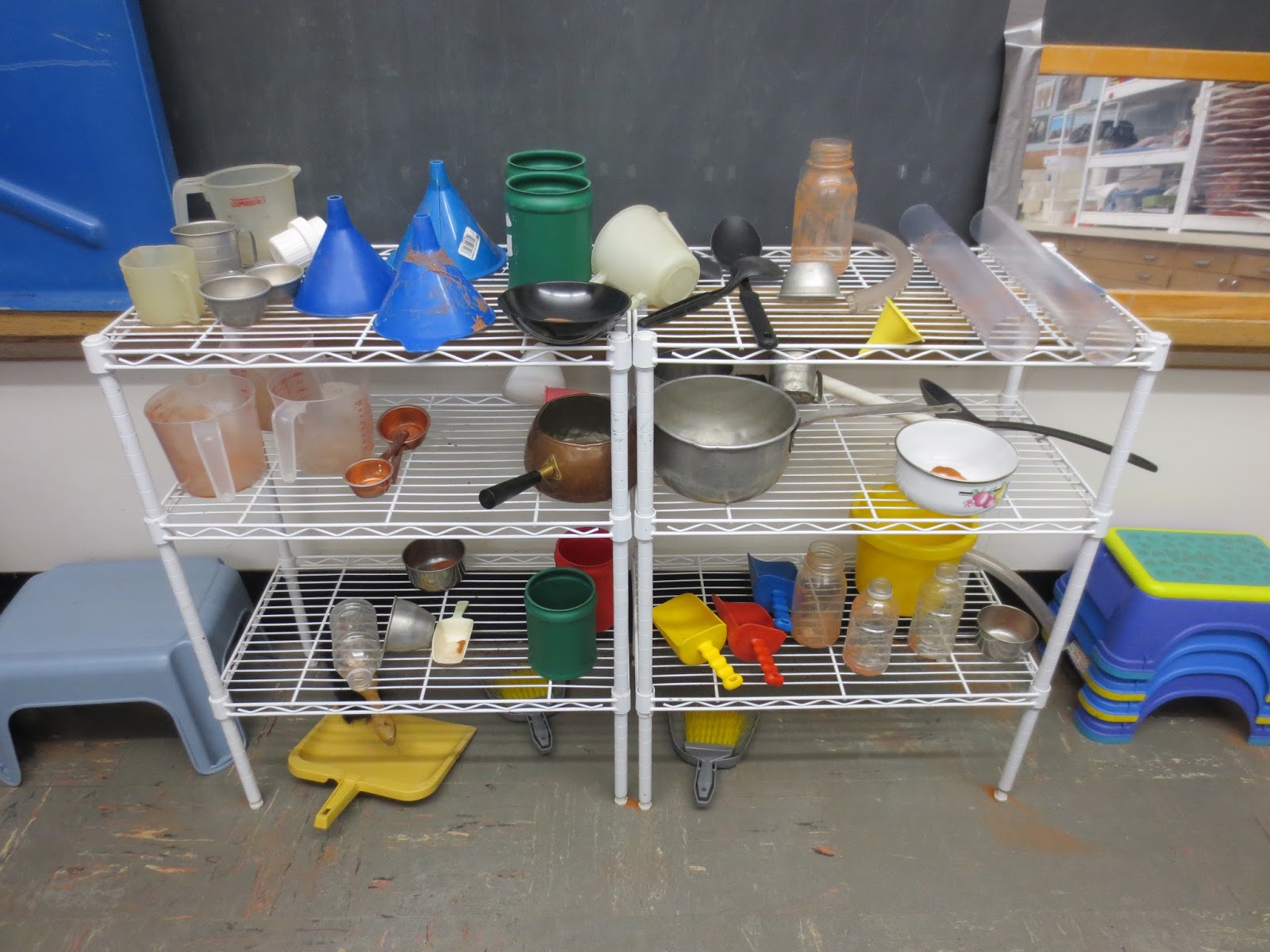 SAND AND WATER TABLES: Funnels