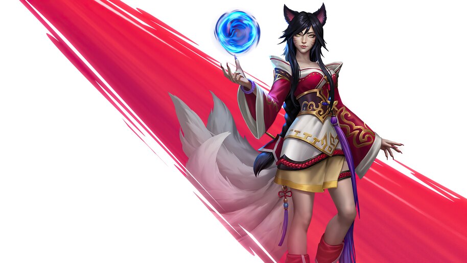 #8.723, Ahri, LoL, Wild Rift, 4K Wallpaper iPhone Phone
