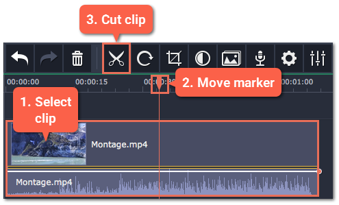 Cutting Clips with Movavi Video Editor