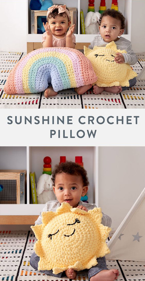 Beautiful Skills - Crochet Knitting Quilting : Sunshine Crochet Pillow ...