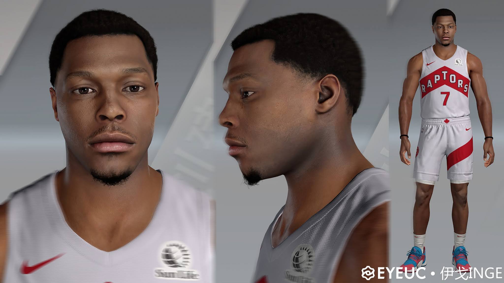 Kyle Lowry Cyberface, Hair and Body Model By Igo Inge [FOR 2K21]