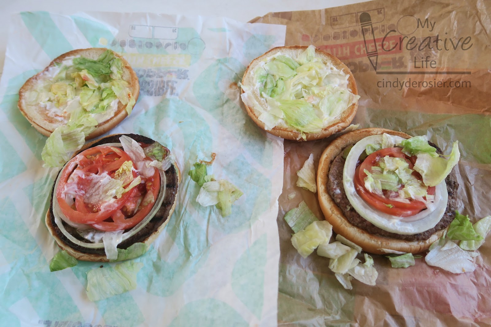 Cindy deRosier: My Creative Life: Impossible Whopper Taste Test
