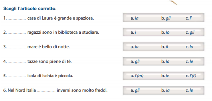 Italiano - Instituto de Idiomas ULP: ARTICOLO DETERMINATIVO (riassunto ...