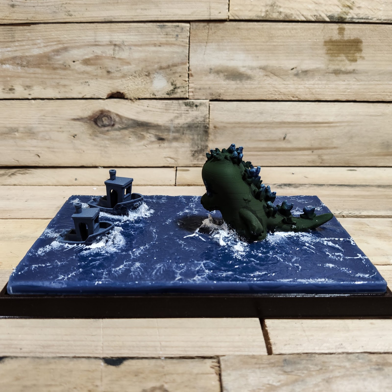 Mini Godzilla Diorama | The3Dprinting 3D print Dioramas, Models and Props