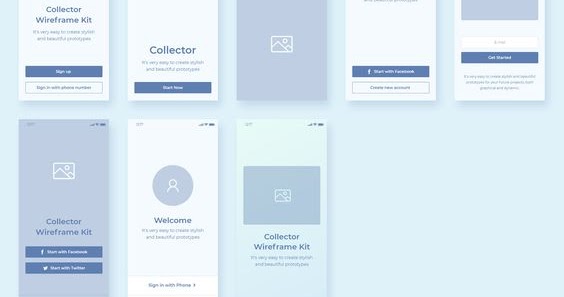 Block placement options in UX mobile design