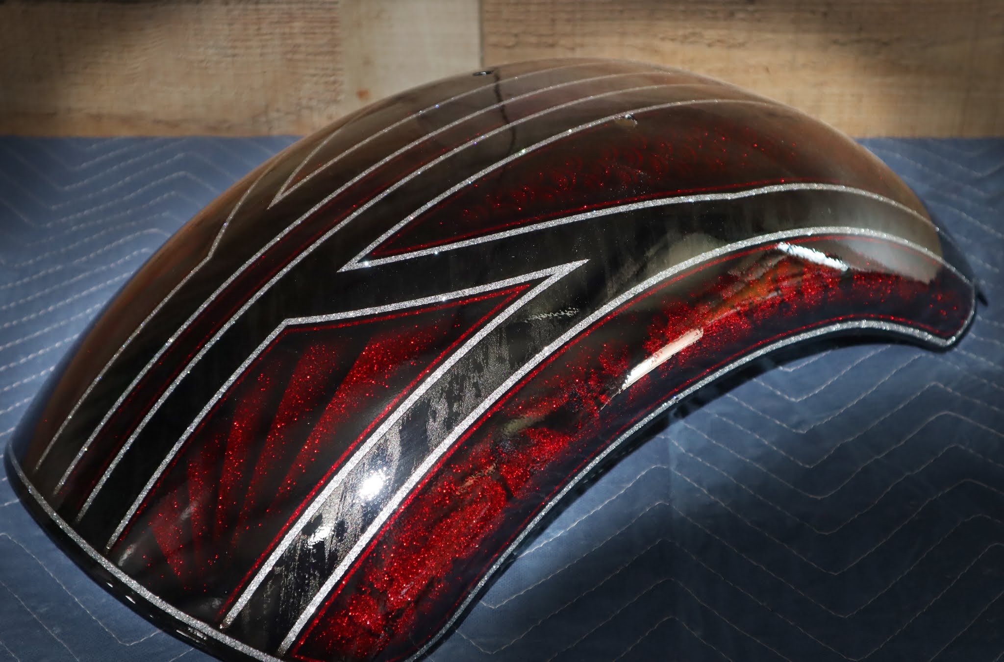 Online Motorcycle Paint Shop: Red and Silver Metal Flake with Metallic ...