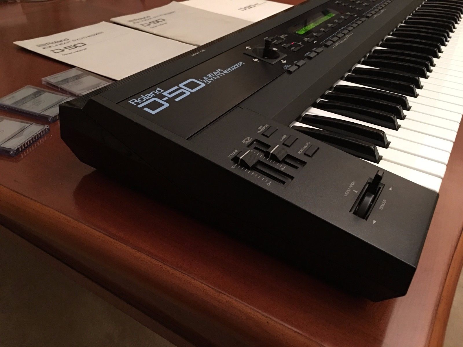 MATRIXSYNTH: Vintage Roland D-50 Linear Synthesizer w/ Extra Voice Cards