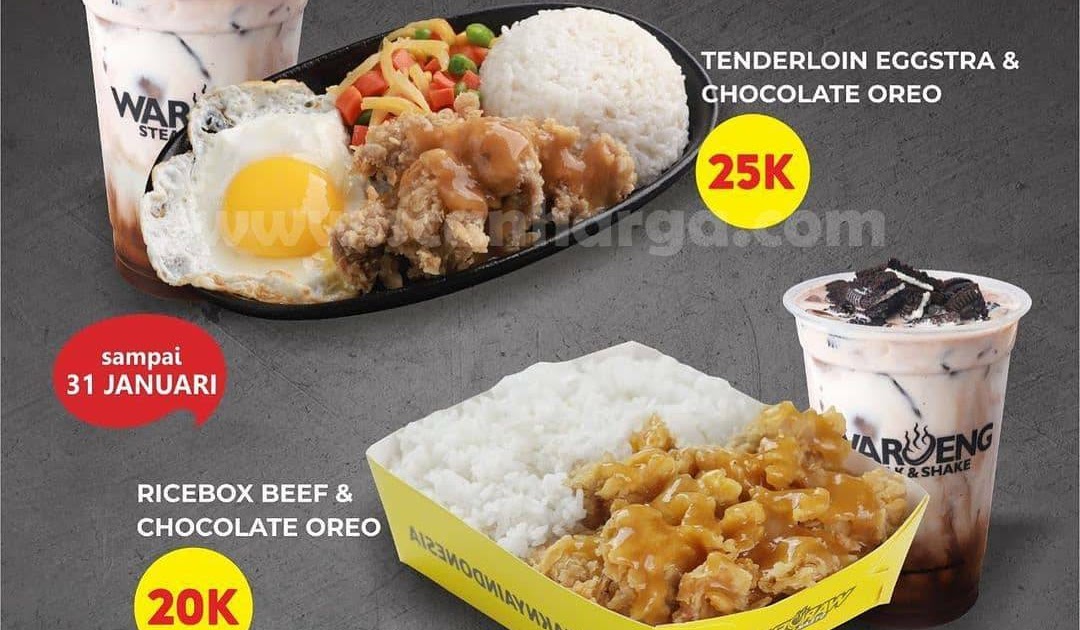 Promo Waroeng Steak & Shake 25 - 31 Januari 2021 | scanharga Promo Waroeng Steak & Shake 25 - 31 Januari 2021 | scanharga