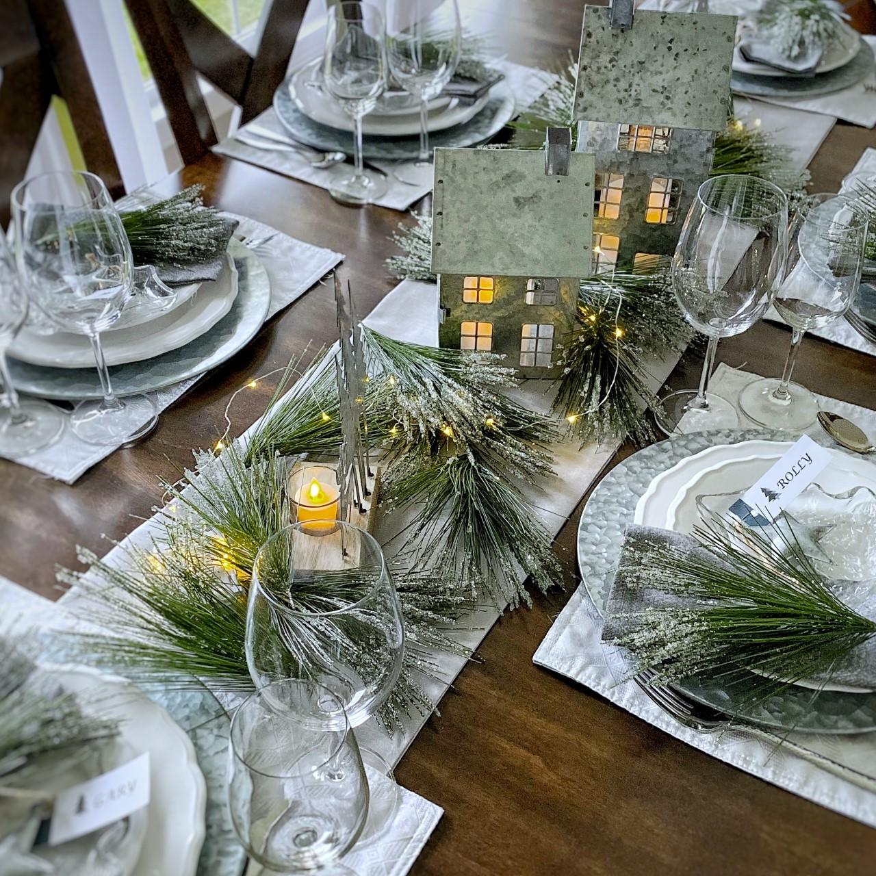 Dining Delight: First Frost Themed Tablescape