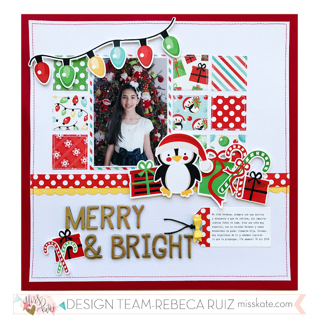 Merry & Bright Layout - Simply Rebeca