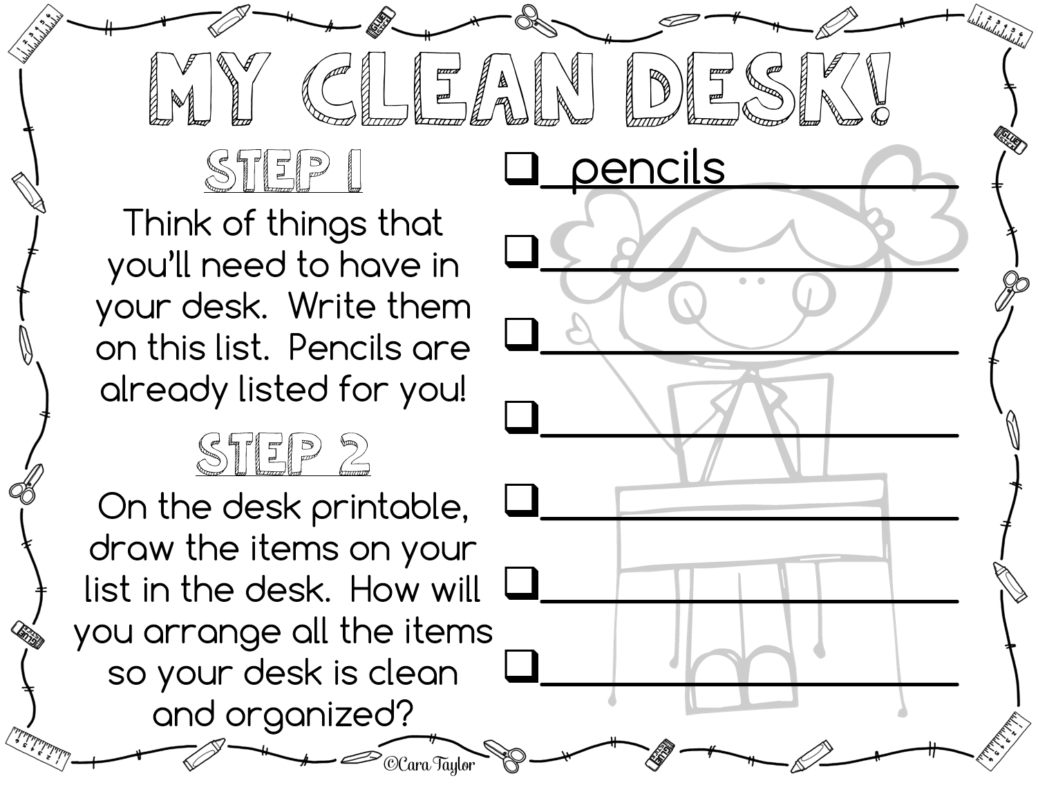 Creative Playground: Messy Desk Organization Day 2 & Halloween Kids