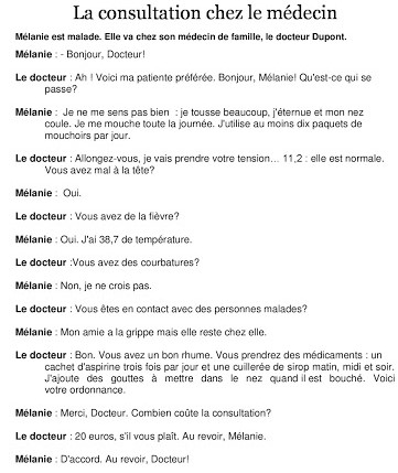 Le français utile: Chez le médecin (dialogue)